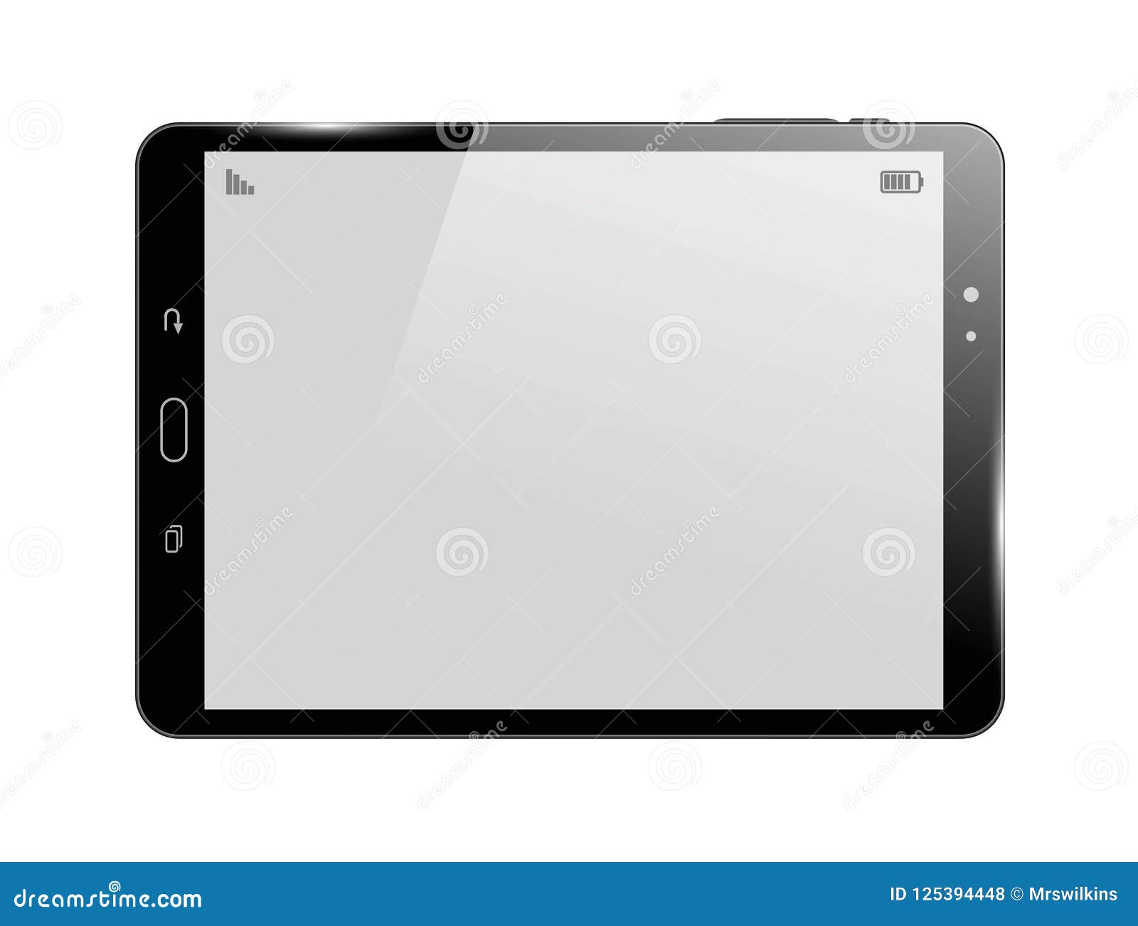 Realistic tablet vector stock illustration. Illustration of electronic ...