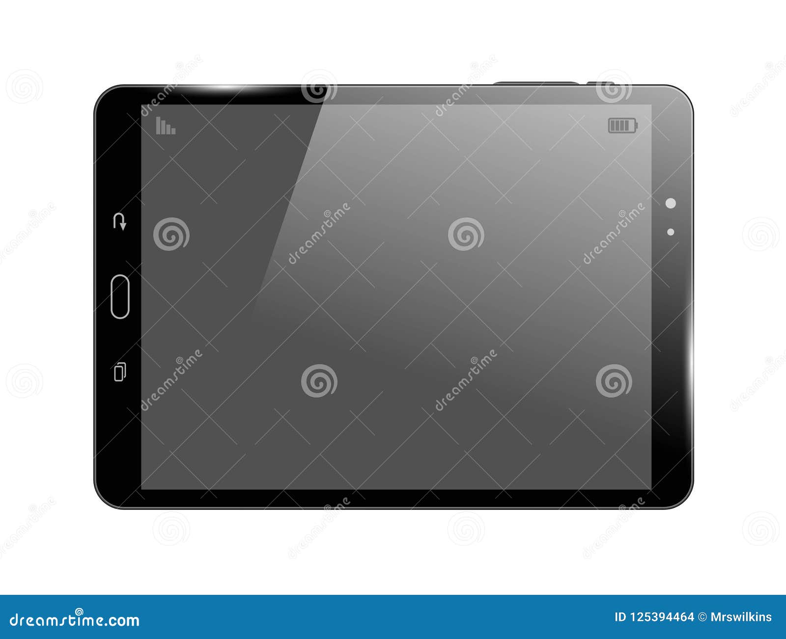 Realistic tablet vector stock illustration. Illustration of digital ...
