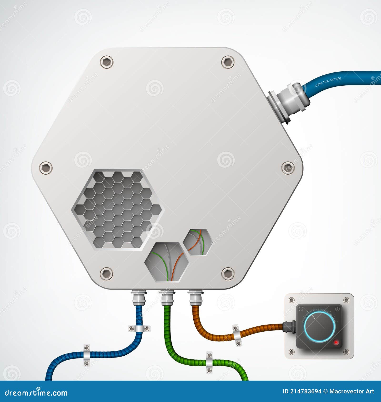 Realistic Technical Background Stock Vector - Illustration of cover ...