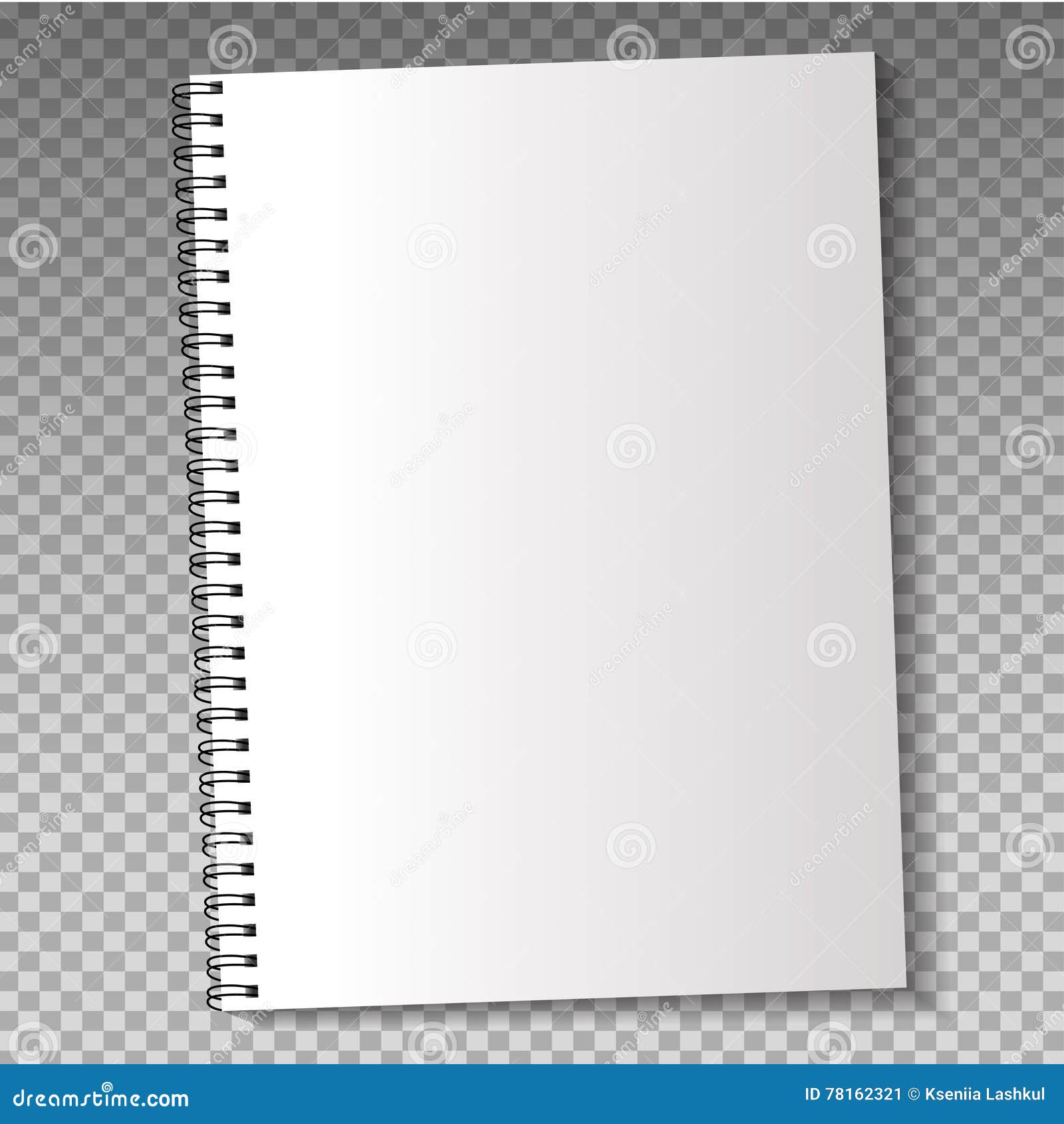 Realistic Template Notebook Stock Vector - Illustration of binder ... Realistic Template Notebook Stock Vector - Illustration of binder ...