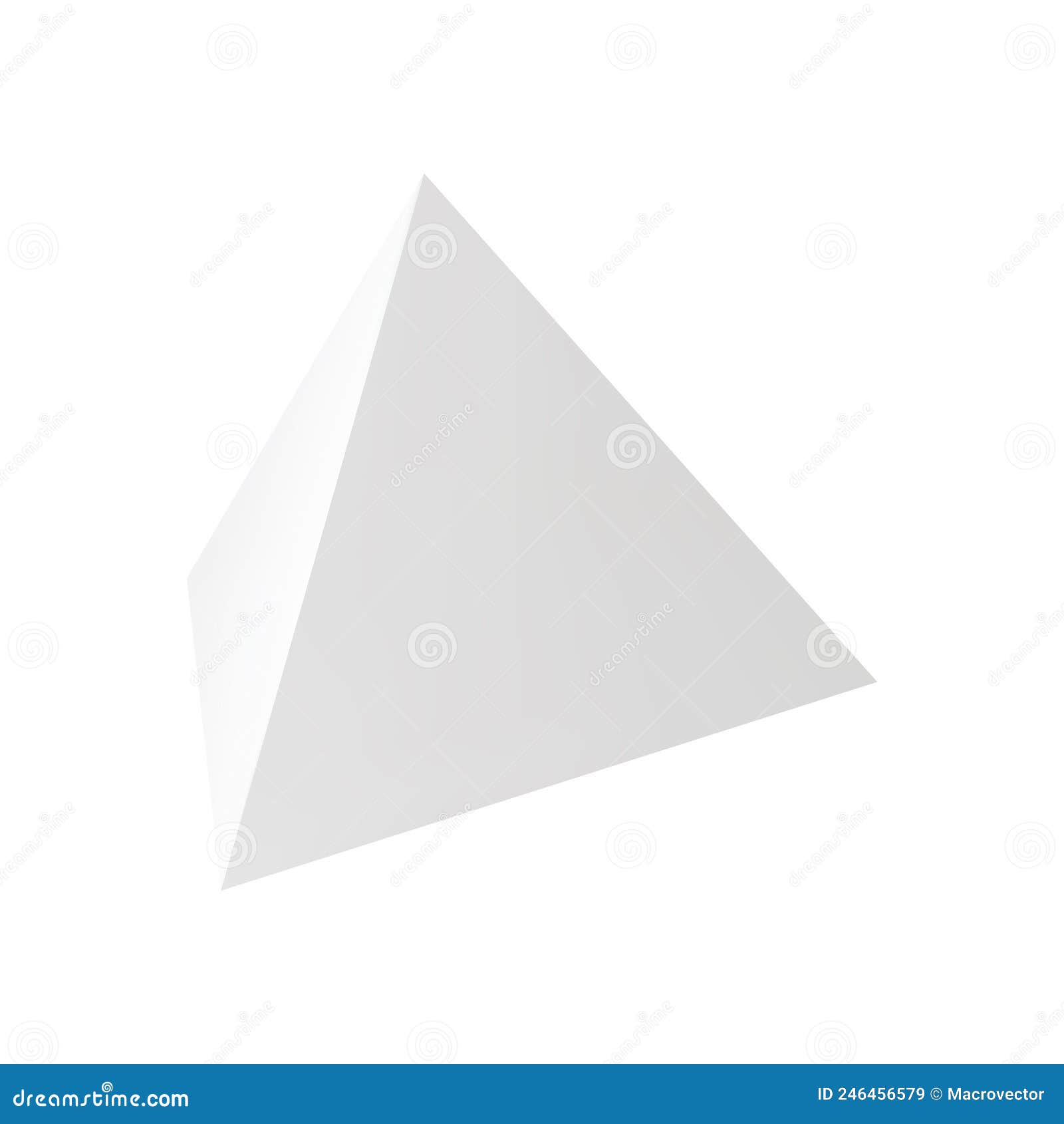 Realistic Tetrahedron Illustration Stock Vector - Illustration of ...