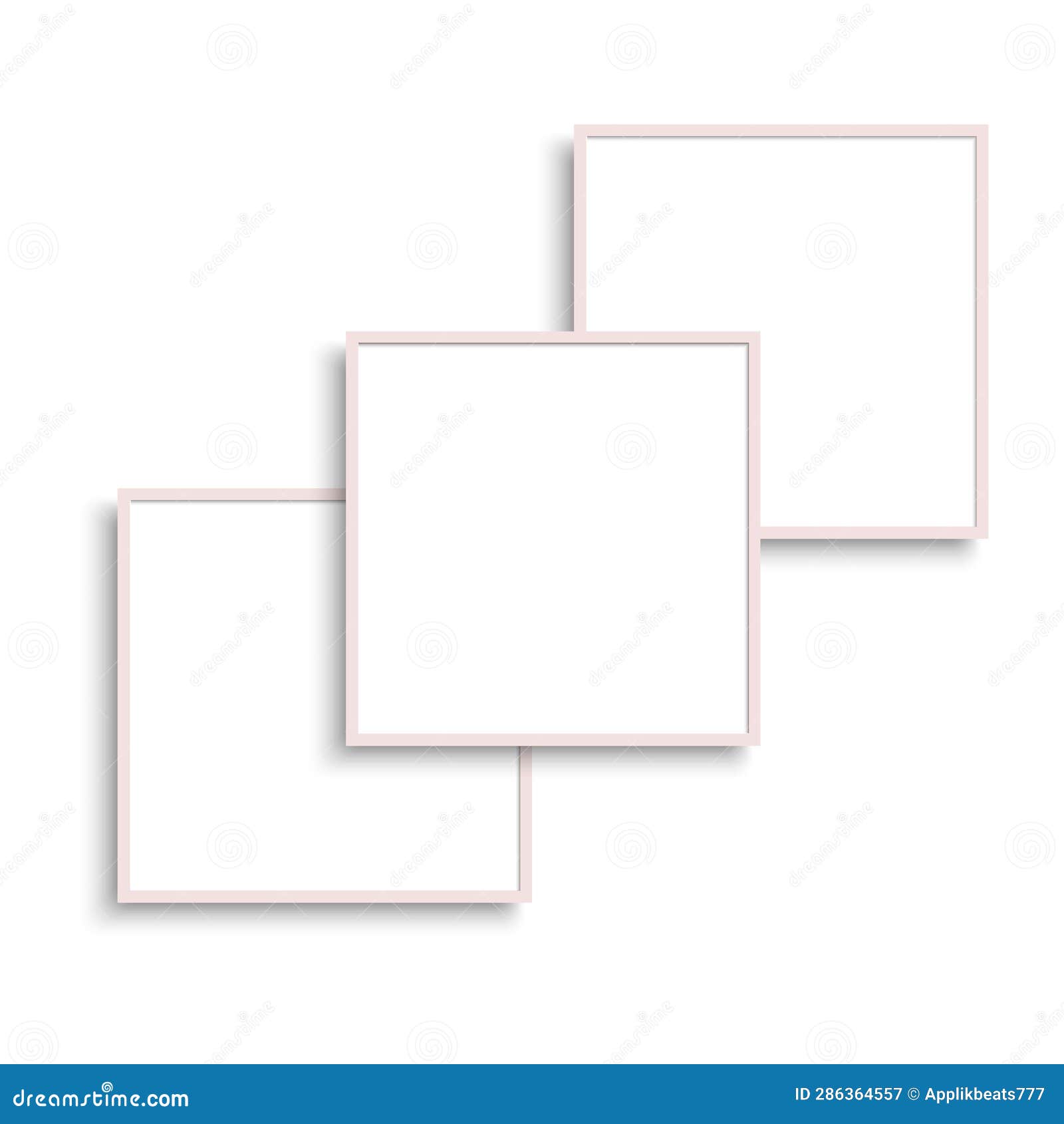 Realistic Thin Photo Frame with Soft Shadow. Vector Stock Vector ...