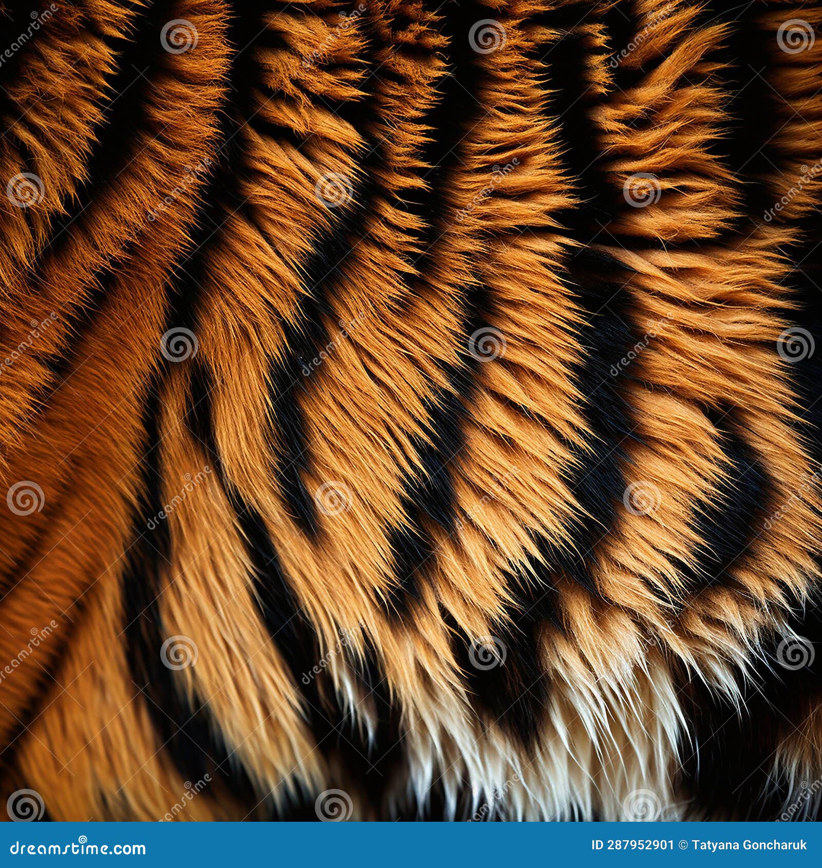 Realistic Tiger Fur Texture. Stock Illustration - Illustration of asian ...