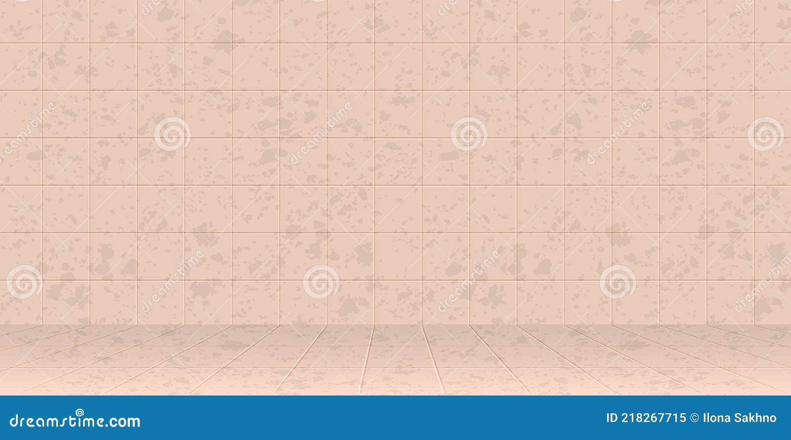 Realistic Tile Wall, Empty Stage, Background for Your Design Stock ...