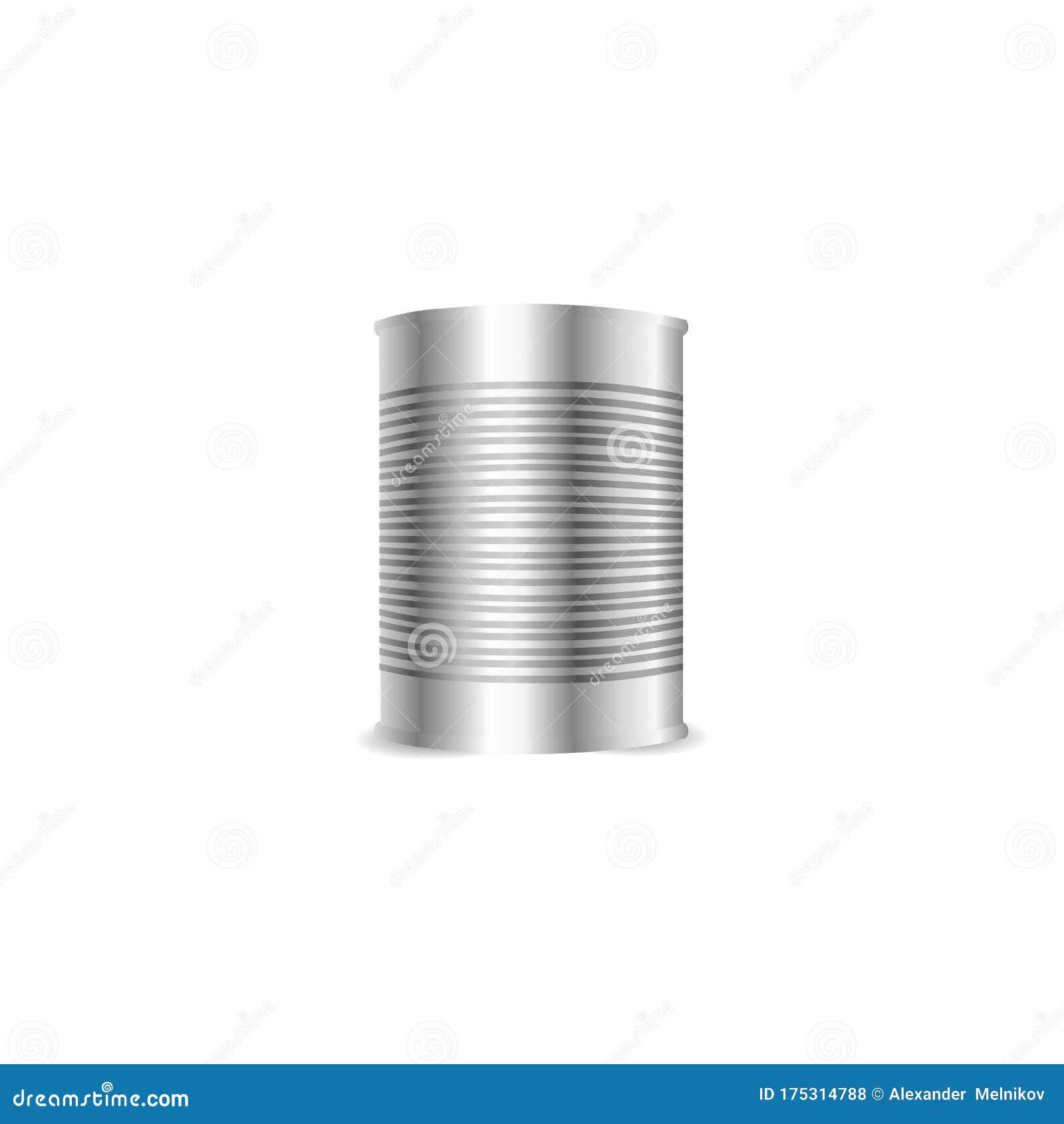 Realistic Tin Can Icon. Vector Illustration Eps 10 Stock Illustration ...