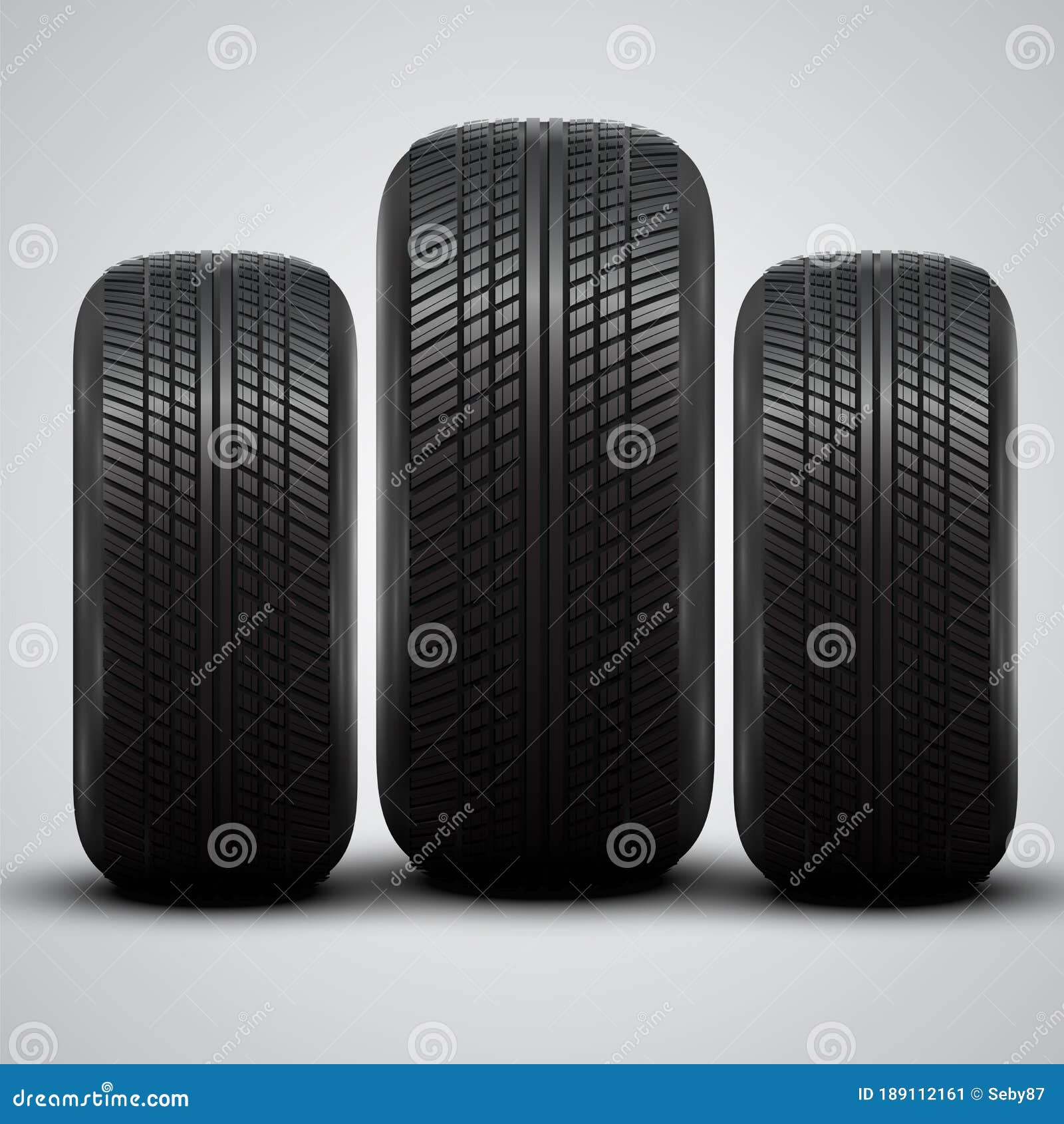 Realistic Tires. Isolated Car Rubber Wheel. Vehicle Service, Truck ...