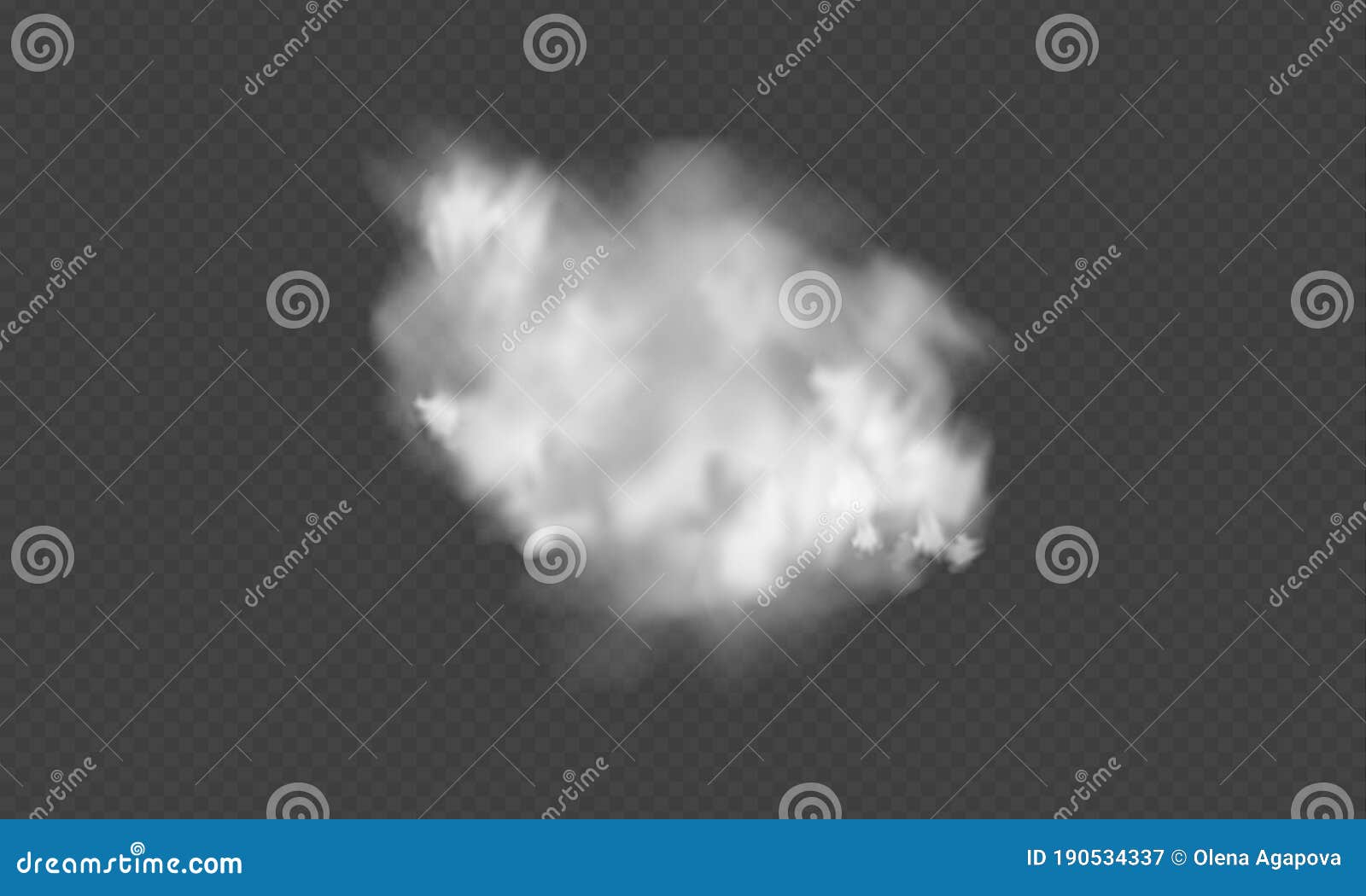 Realistic Transparent Cloud. Texture of Clouds for Template Decoration ...
