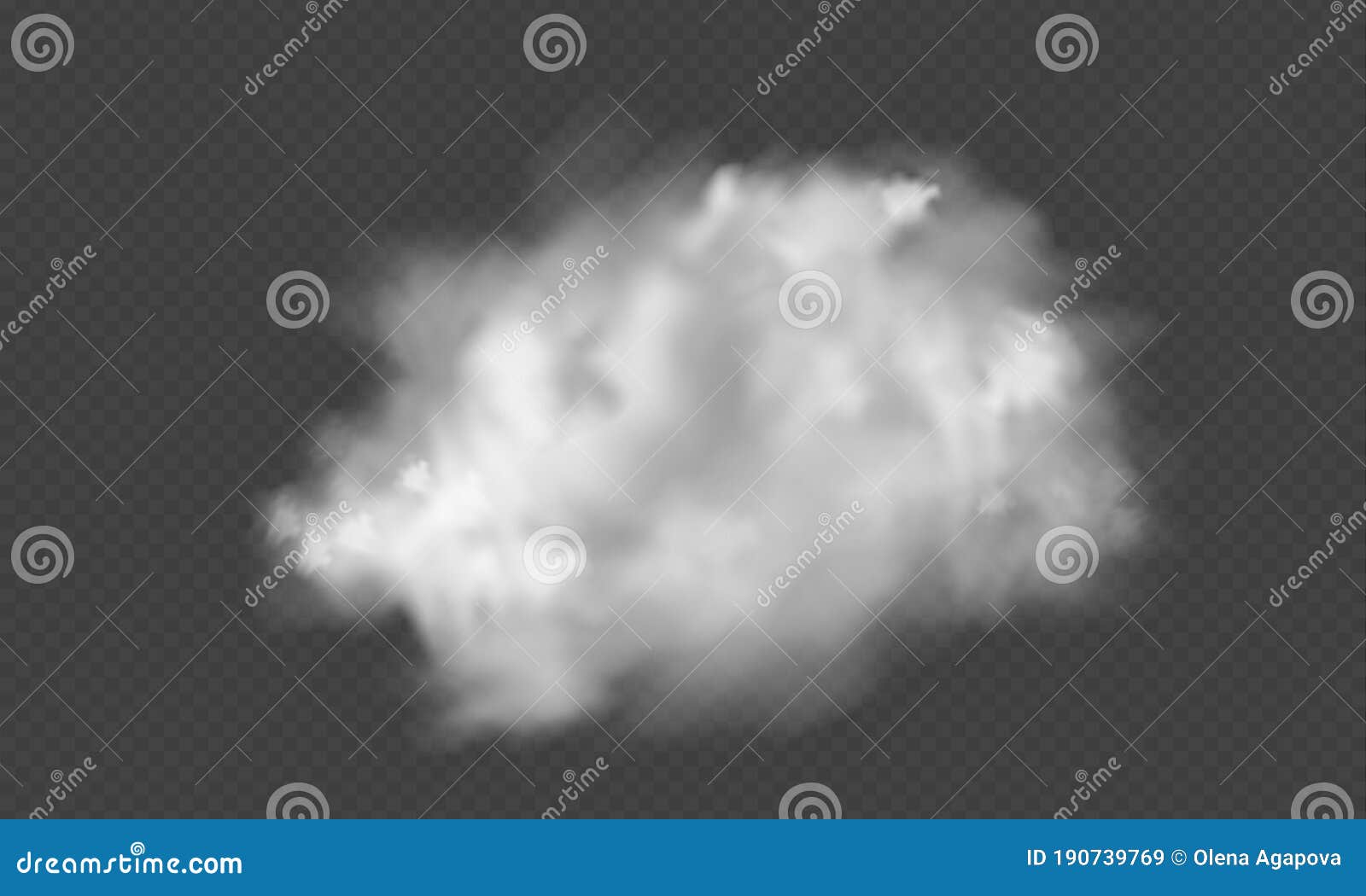 Realistic Transparent Cloud. Texture of Clouds for Template Decoration ...