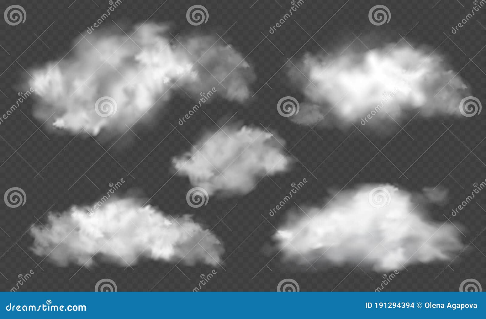 Realistic Transparent Cloud. Texture of Clouds for Template Decoration ...