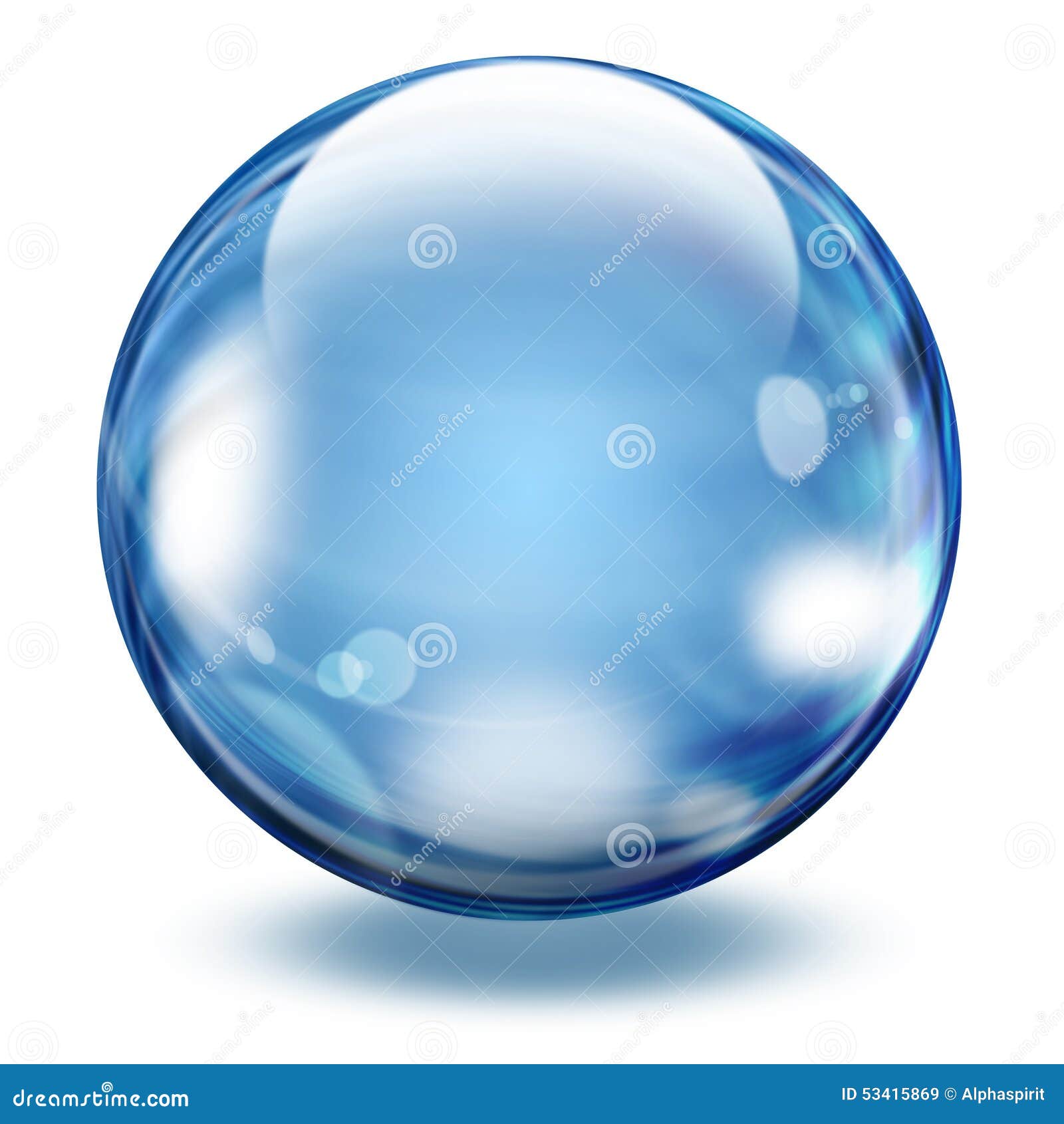 Realistic Transparent Glass Sphere Stock Illustration - Illustration of ...