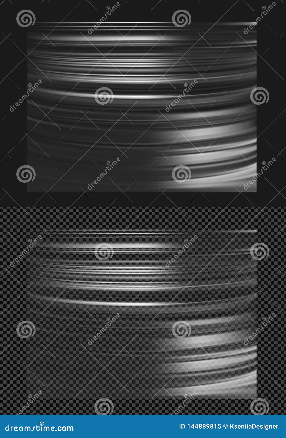 Realistic Transparent Plastic Wrapper Texture Stock Vector ...