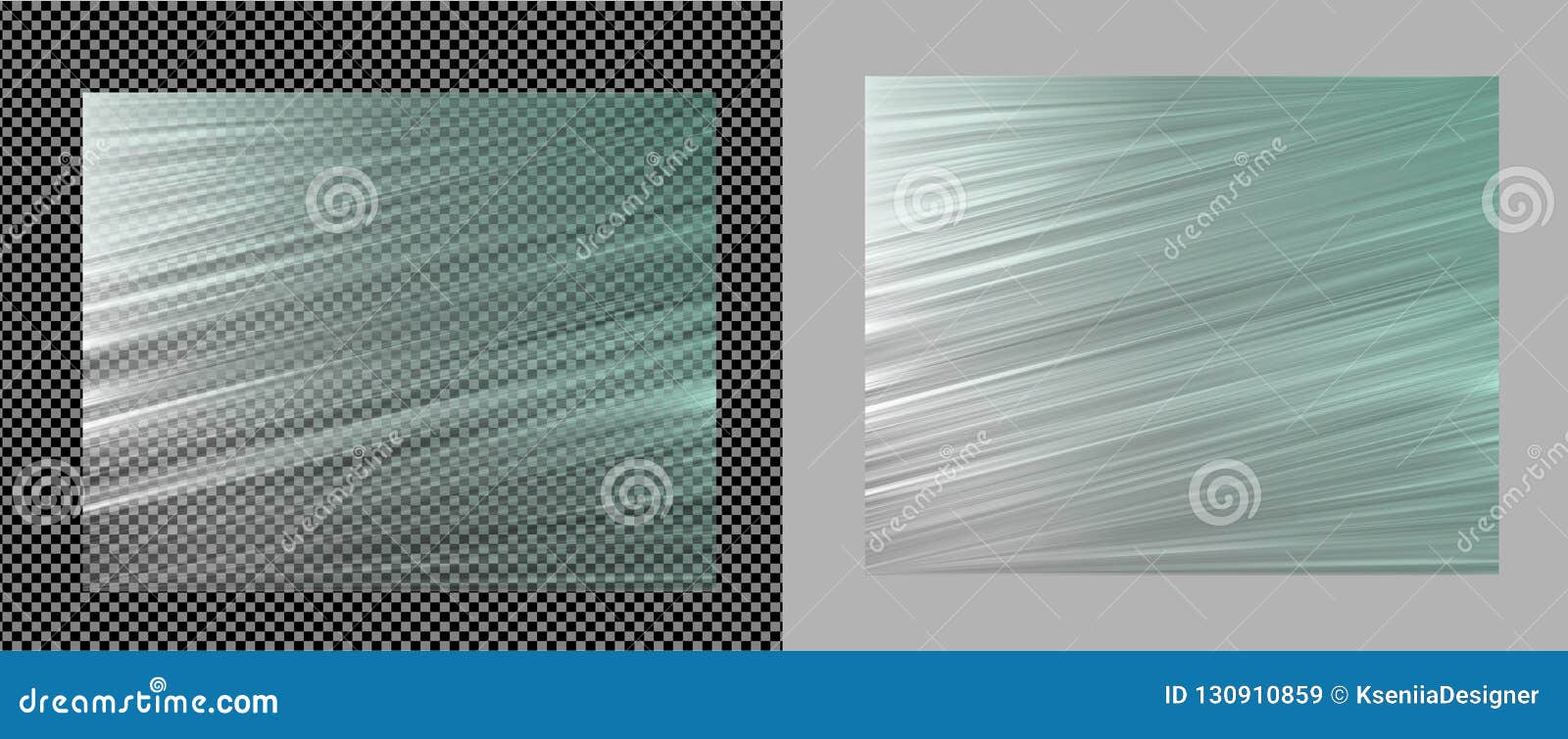 Realistic Transparent Vector Plastic Wrapper Stock Vector ...