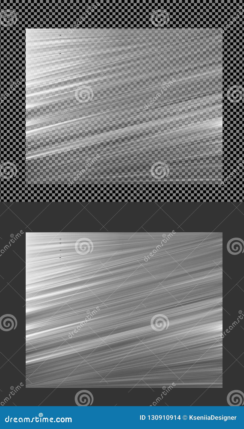 Realistic Transparent Vector Plastic Wrapper Stock Vector ...
