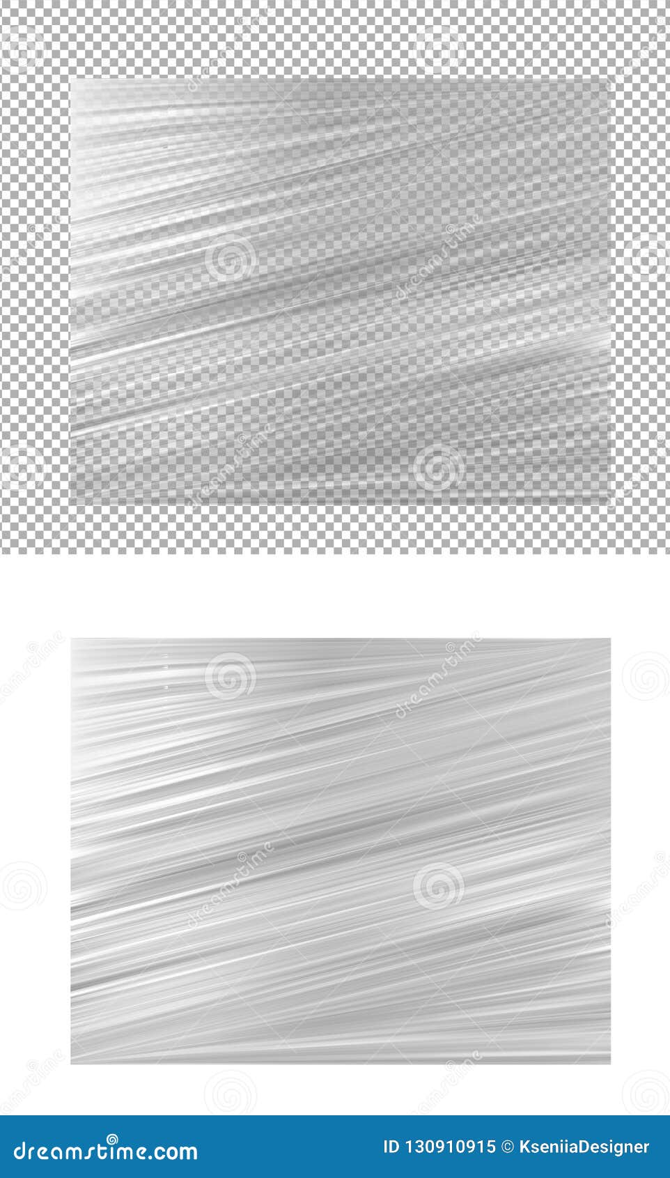 Realistic Transparent Vector Plastic Wrapper Stock Vector - Illustration of isolated, packaging ...