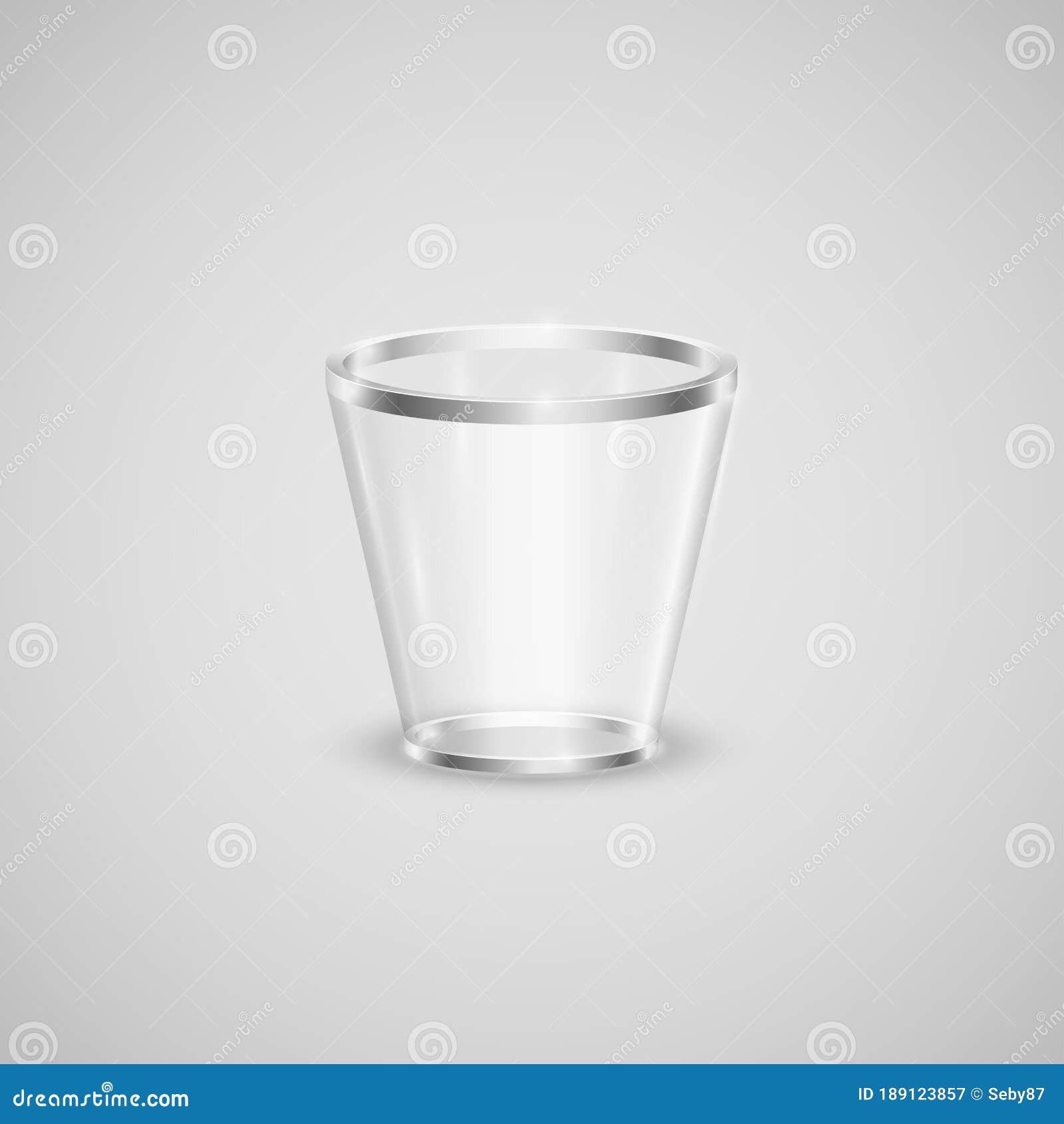 A Realistic Trashbin Icon, Vector | CartoonDealer.com #189123857