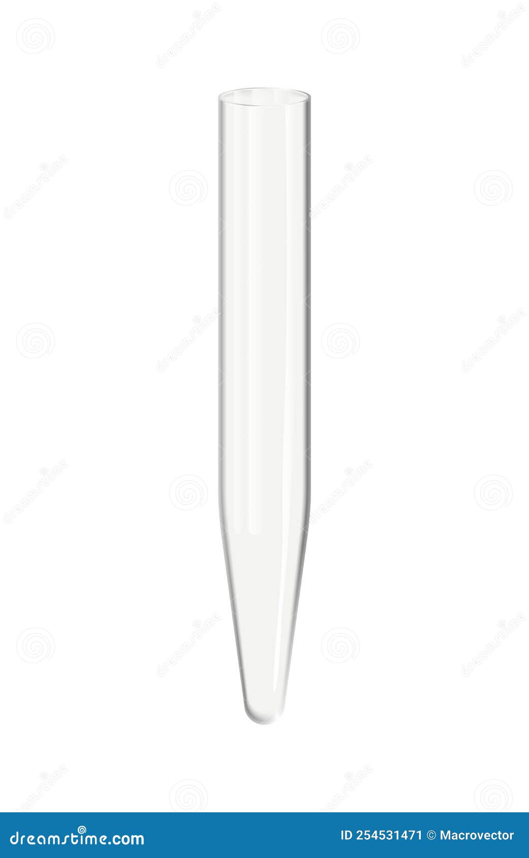 Realistic Tube Illustration Stock Illustration - Illustration of beaker ...