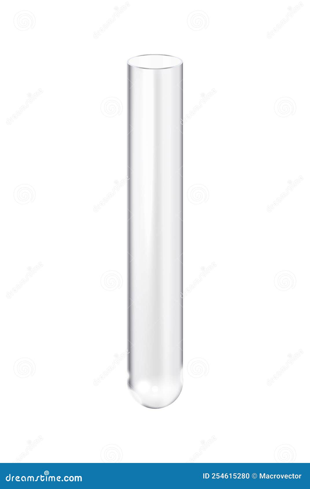 Realistic Tube Illustration Stock Vector - Illustration of research ...