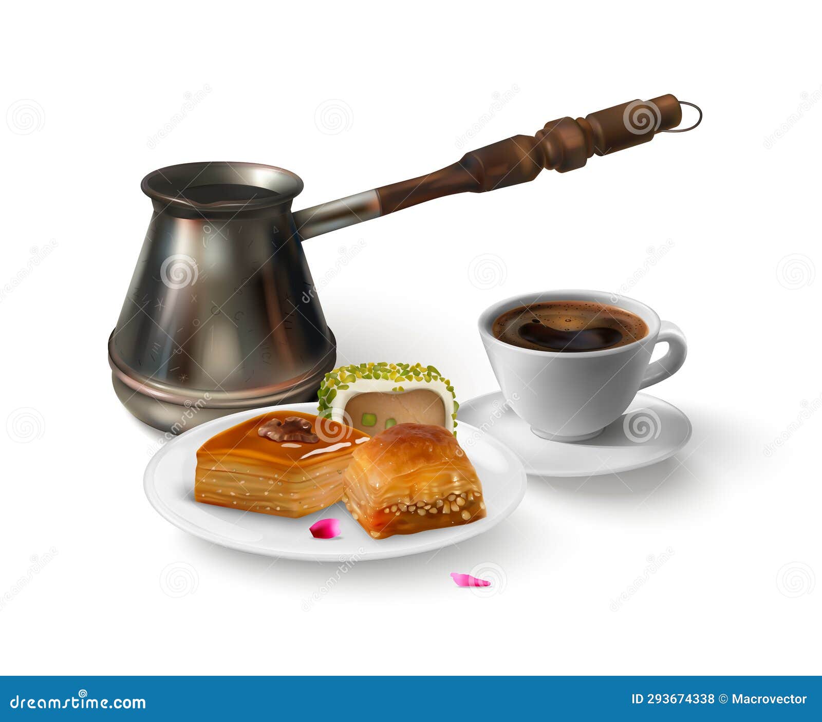 Turkish Delight Icon In Cartoon Style Isolated On White Background ...