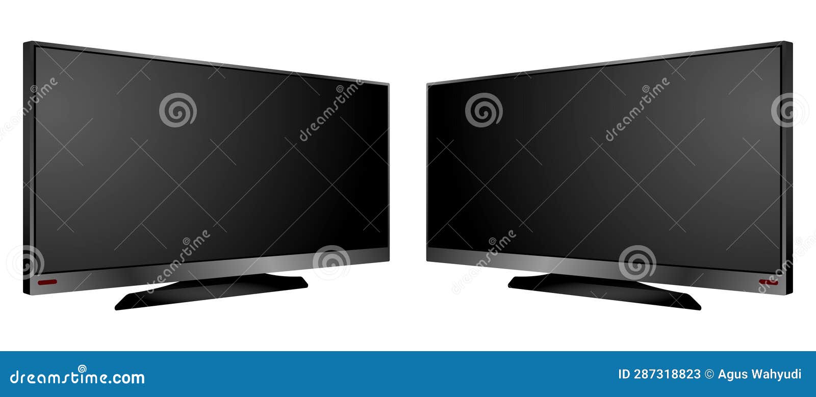 Realistic of Tv Led Lcd Isolated or Lcd Plasma Wide Screen Tv Mockup ...