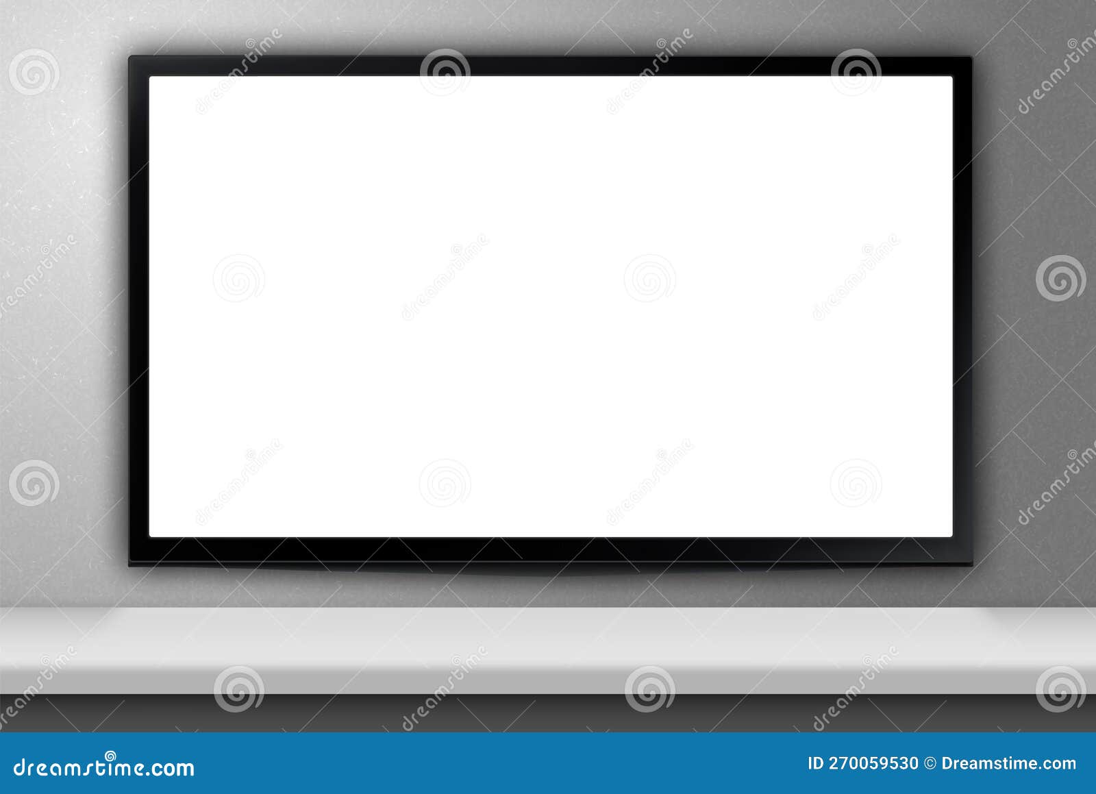 Realistic TV screen stock vector. Illustration of digital - 270059530