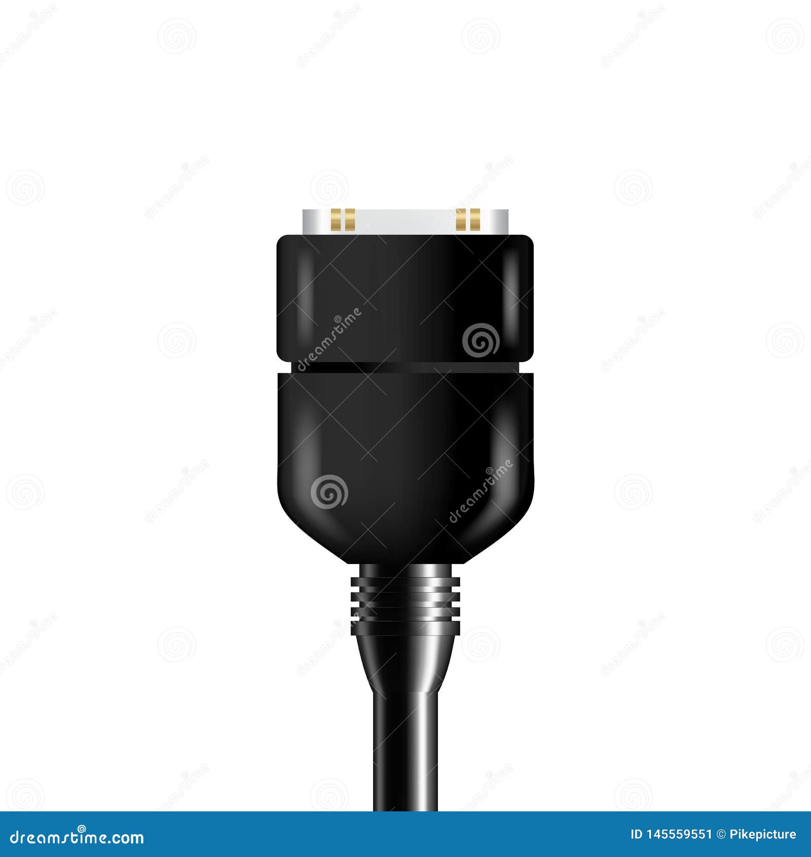 Realistic Type of Charger Phone Cable Plug Vector Stock Vector ...