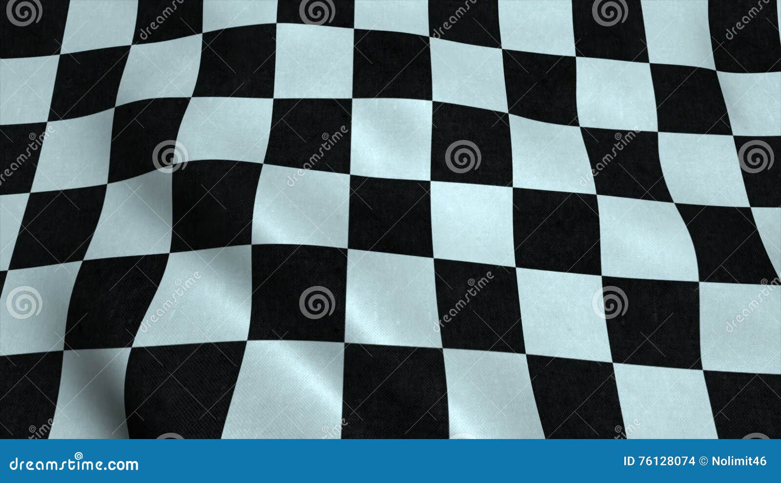 Realistic Ultra-HD Checker Flag Waving in the Wind Stock Footage ...
