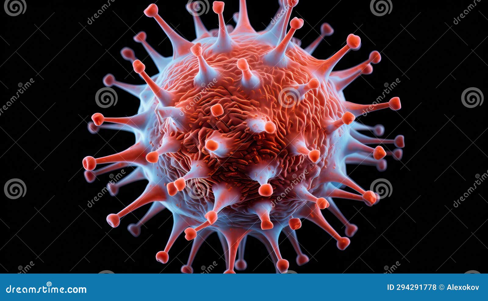 Realistic Ultra Realistic Virus on High Resolution AI Generated Stock ...