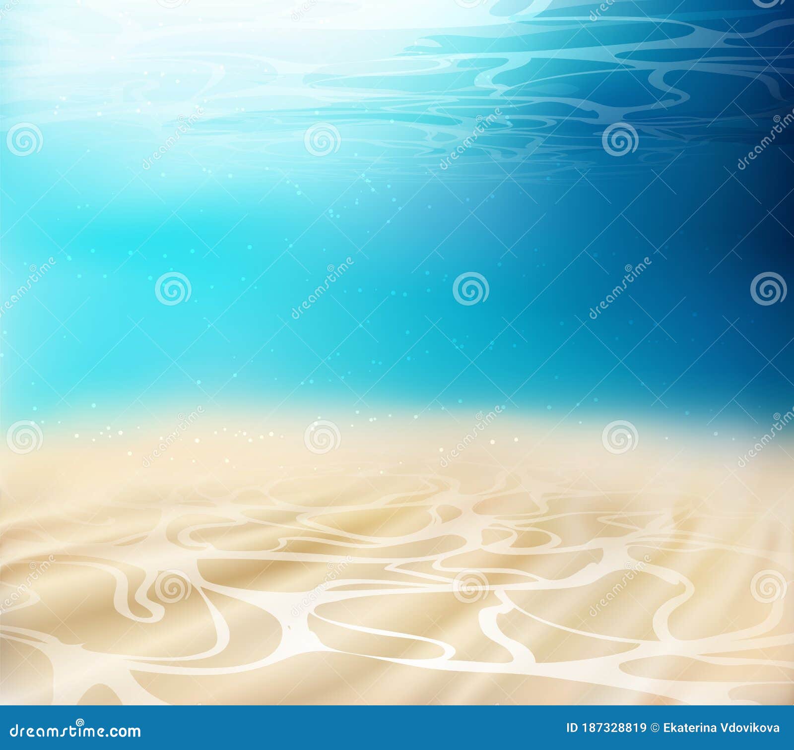 Realistic Underwater Background. Ocean Deep, Sea Under Water Level, Sun ... Realistic Underwater Background. Ocean Deep, Sea Under Water Level, Sun ...