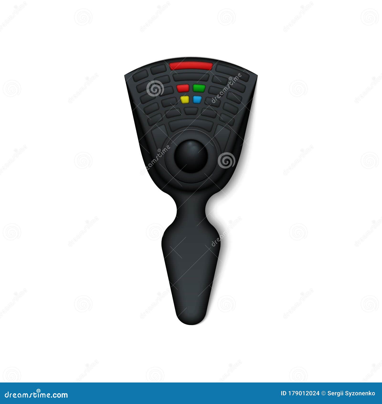 Realistic Universal Remote Controller Blank Mockup for Tv or Smart Home ...