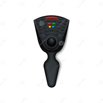 Realistic Universal Remote Controller Blank Mockup for Tv or Smart Home ...