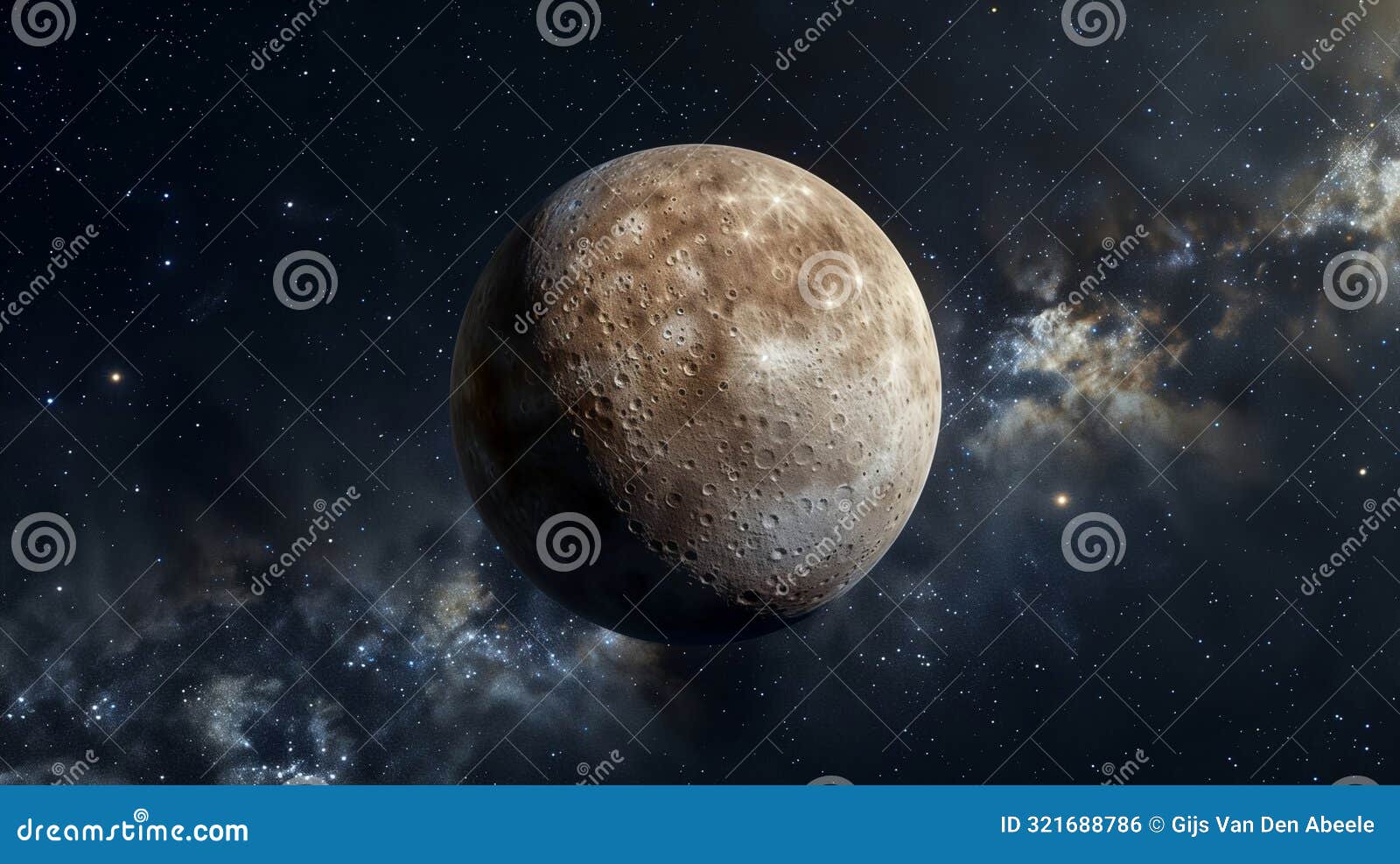 Realistic Uranus Planet in Space Stock Illustration - Illustration of ...