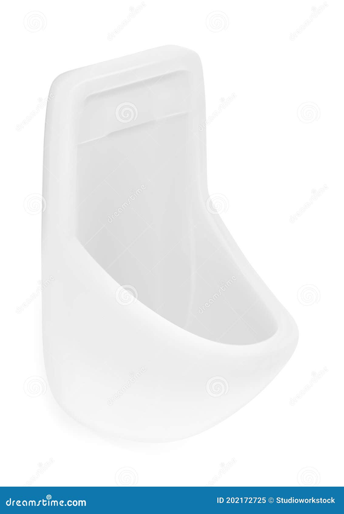 Realistic Urinal Mockup Side View Isolated on White Stock Vector ...