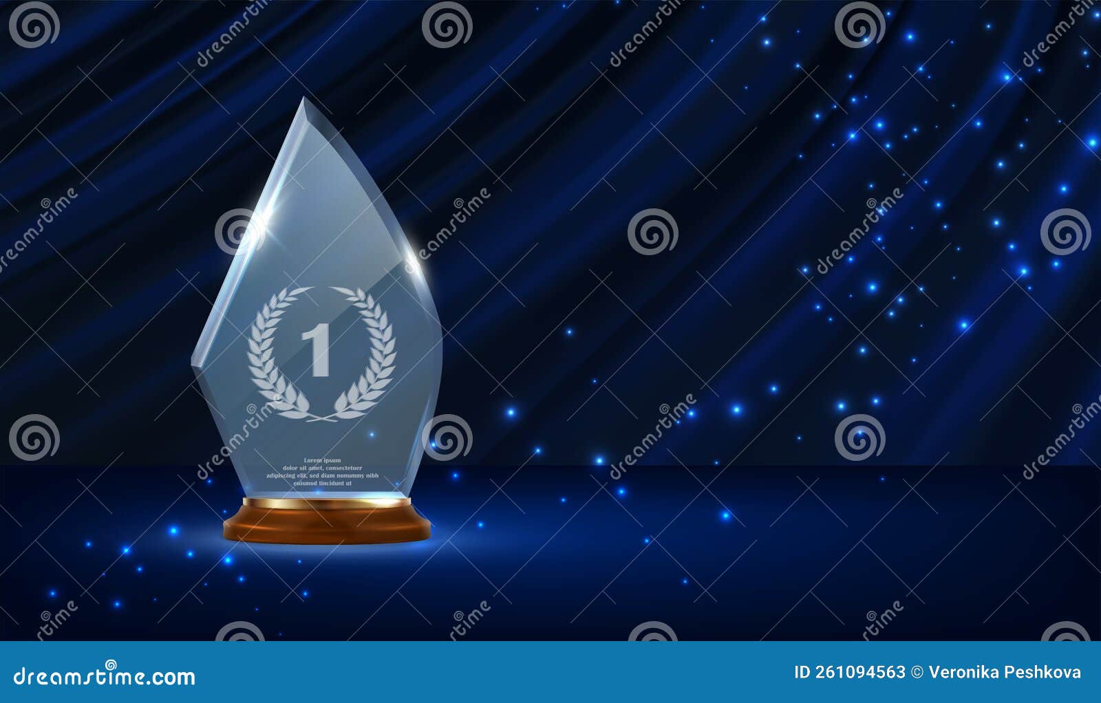 Winner Nomination Award With Gold Laurel, Luxury Reward, Certificate ...