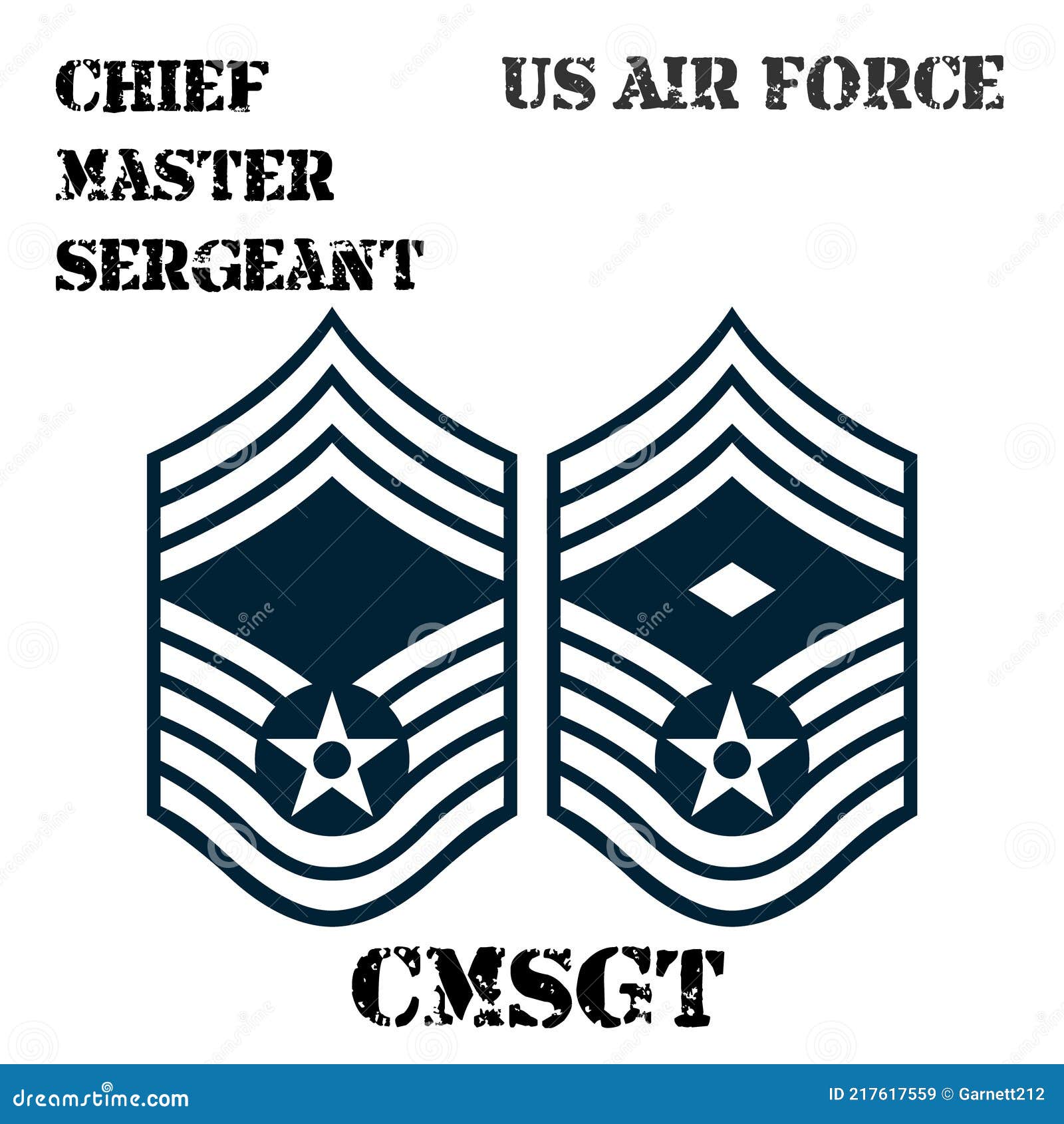 Realistic Vector Badge of the Armband of the Chevron of the Chief ...