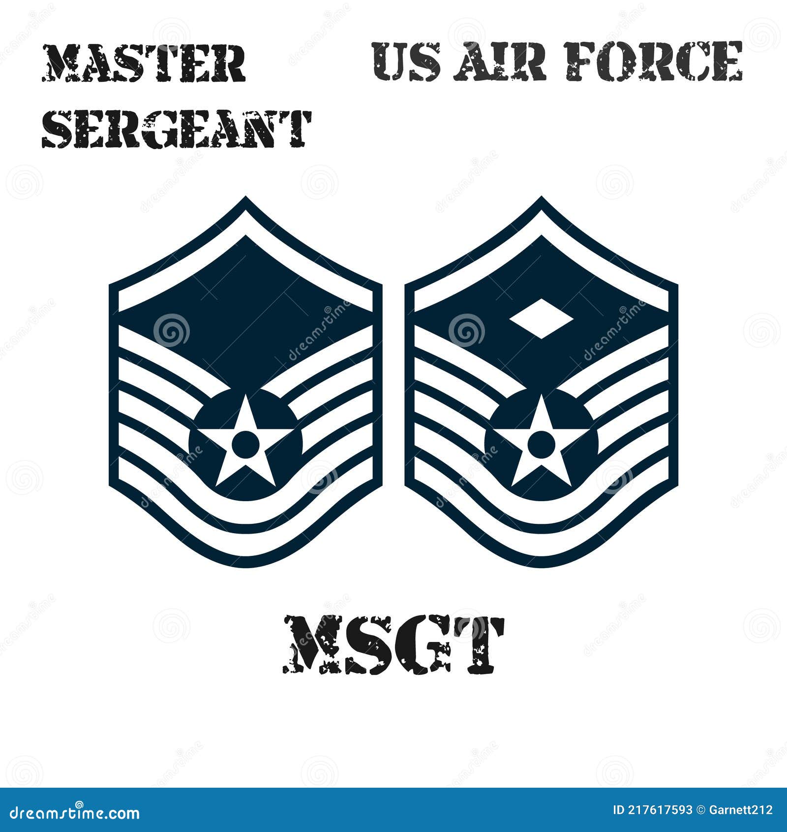 Realistic Vector Badge of the Armband of the Chevron of the Master ...