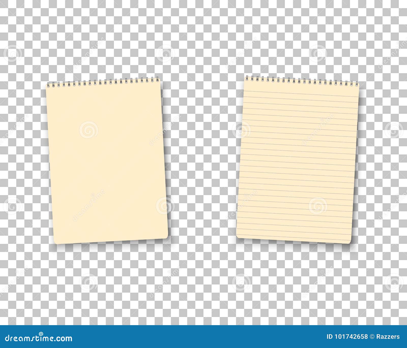 Realistic Vector Blank Notepad TextBook Icon. Vector Notepad Template ...