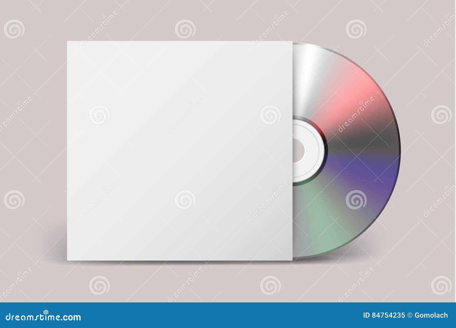 Realistic Vector Cdwith Cover Icon. Design Template. Stock Vector ...