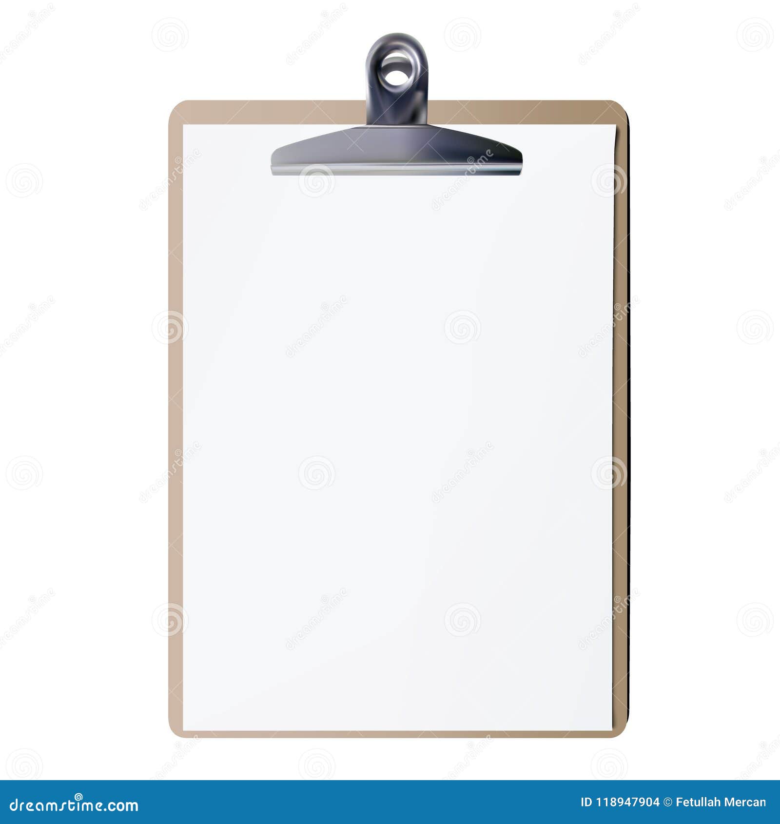 Realistic vector clipboard stock illustration. Illustration of pencil ...