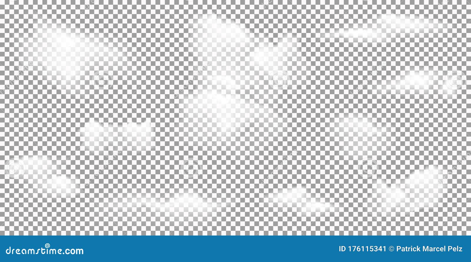 Realistic Vector Clouds with Vector Transparency Stock Vector ...