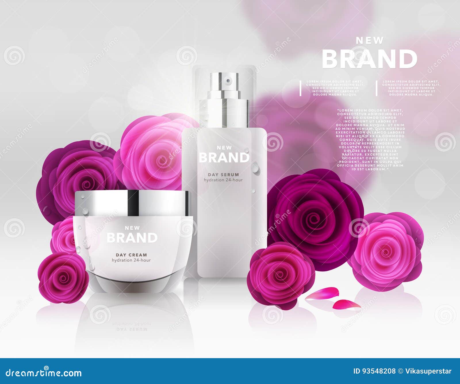 Realistic Vector Cosmetics Illustration Stock Vector - Illustration of ...