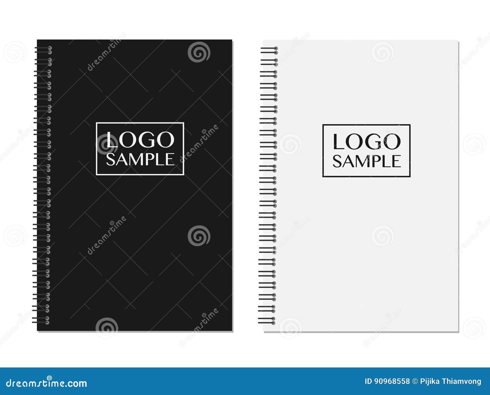 Realistic Vector Cover Notebook Set. Stock Vector - Illustration of ...