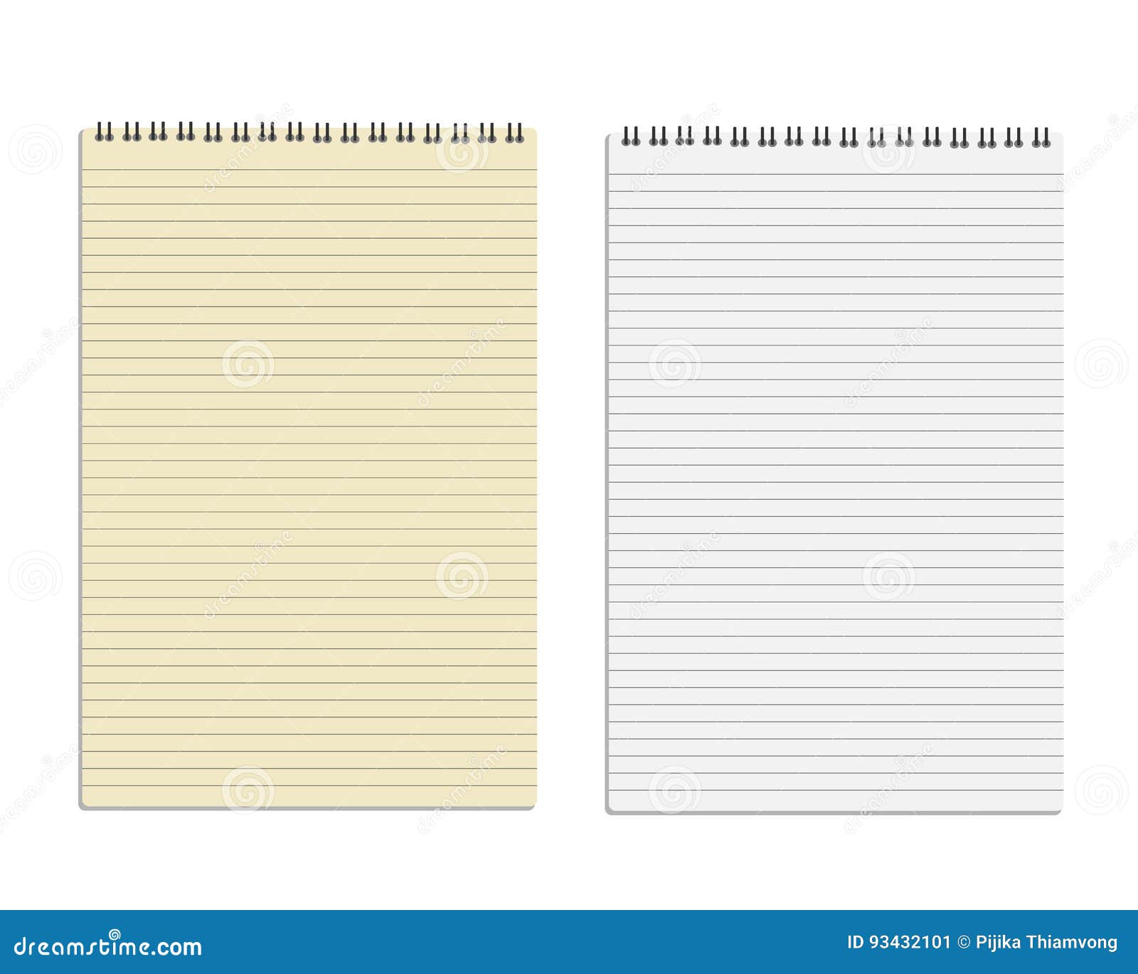 Realistic Vector Cover Notebook Set. Stock Vector - Illustration of ...