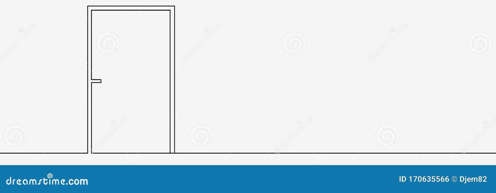 Realistic Vector Elements Outline Door Stock Vector - Illustration of ...