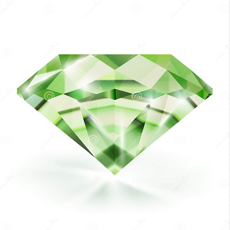 Realistic Vector Emerald Illustration Stock Vector - Illustration of ...
