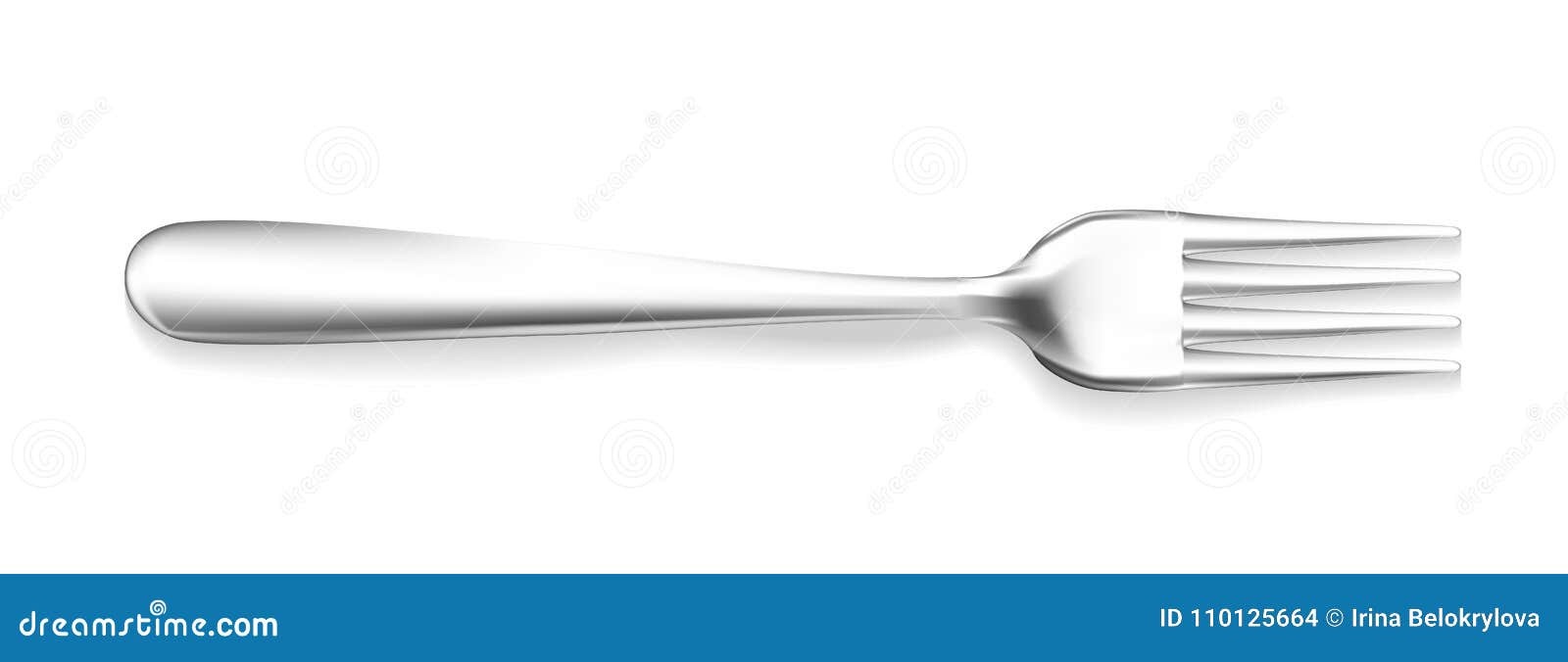 Realistic Vector Fork Mockup Isolated Stock Vector - Illustration of ...