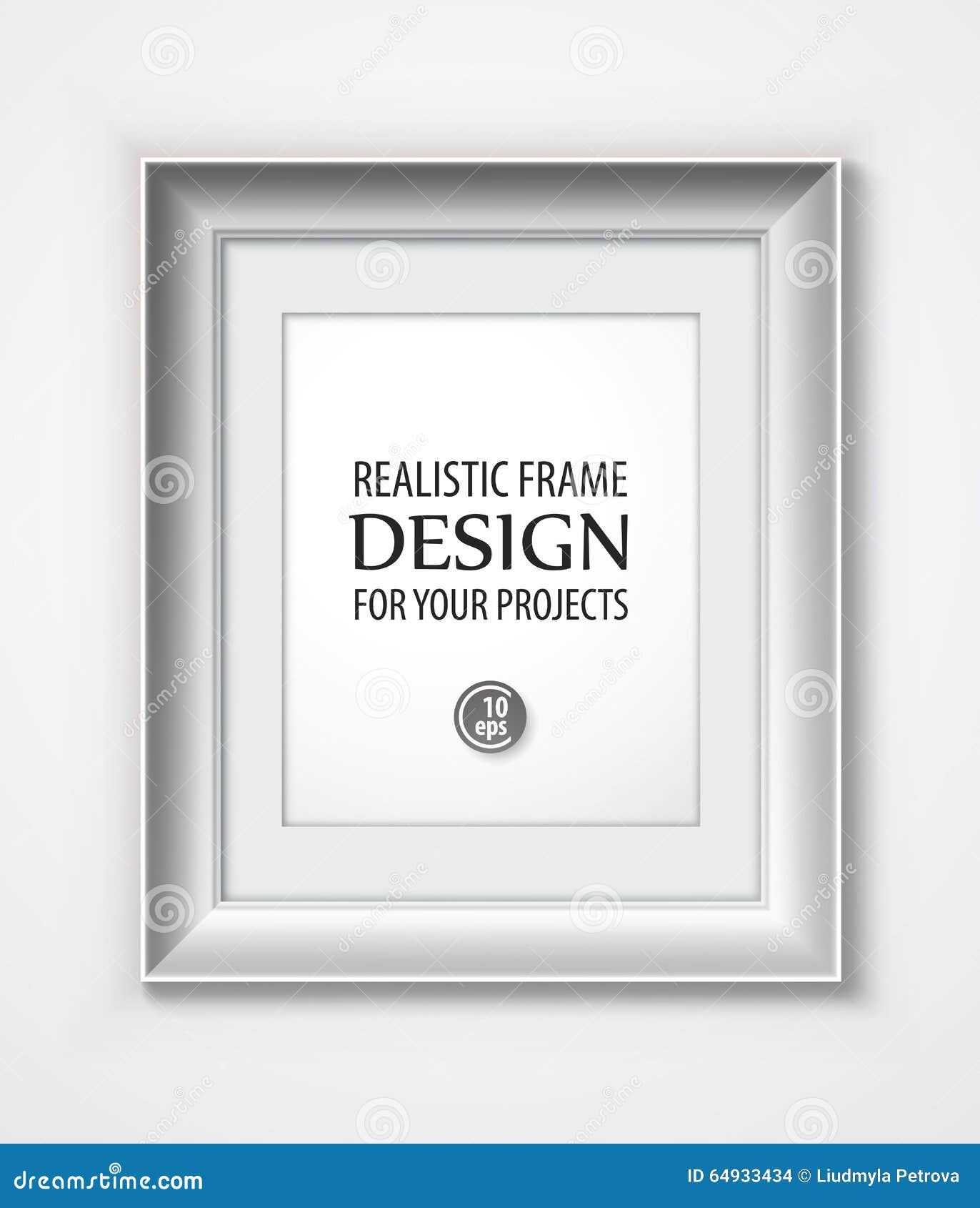 Realistic Vector Frame Template. Vector Illustration Stock Vector ...