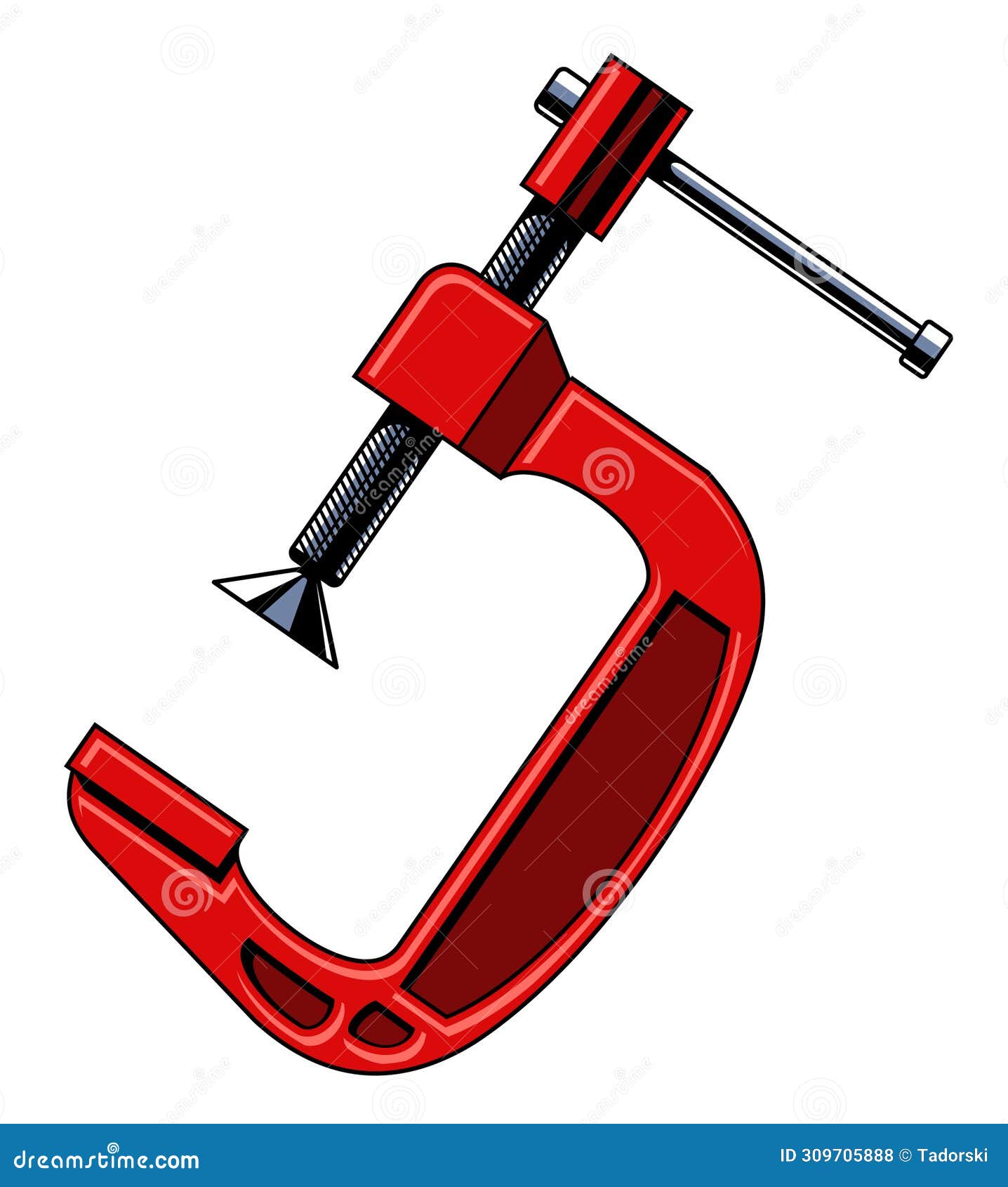 Realistic Vector G Clamp Illustration. | CartoonDealer.com #309705888
