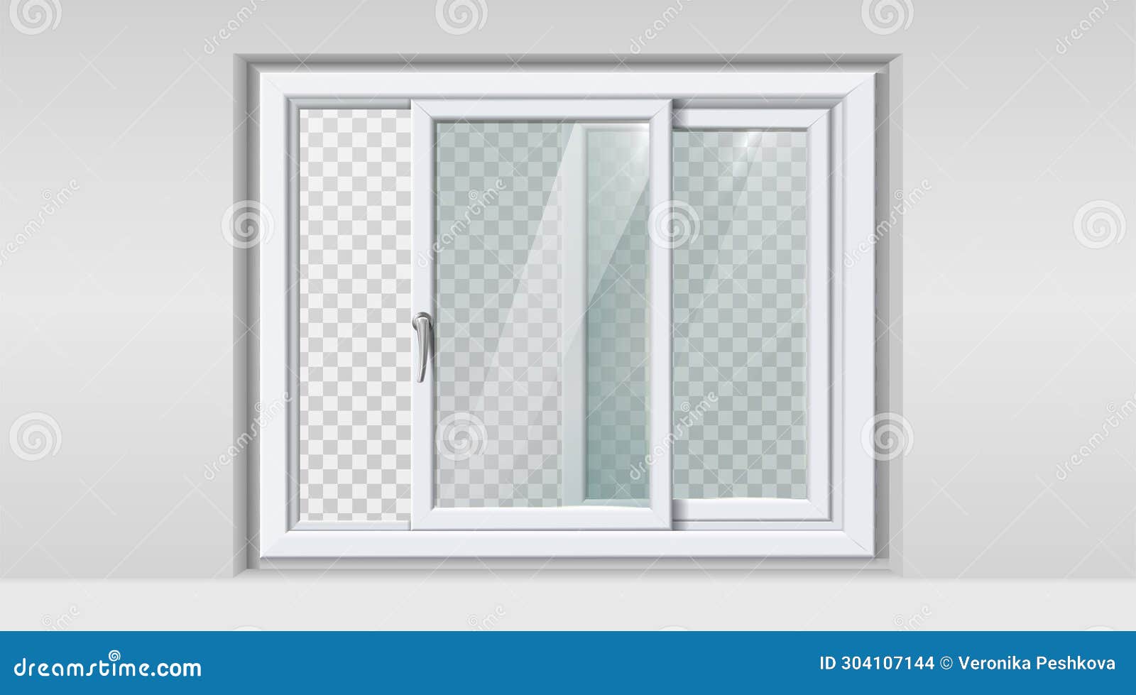 3d Realistic Vector Icon Illustration. White Frame Plastic Frame ...