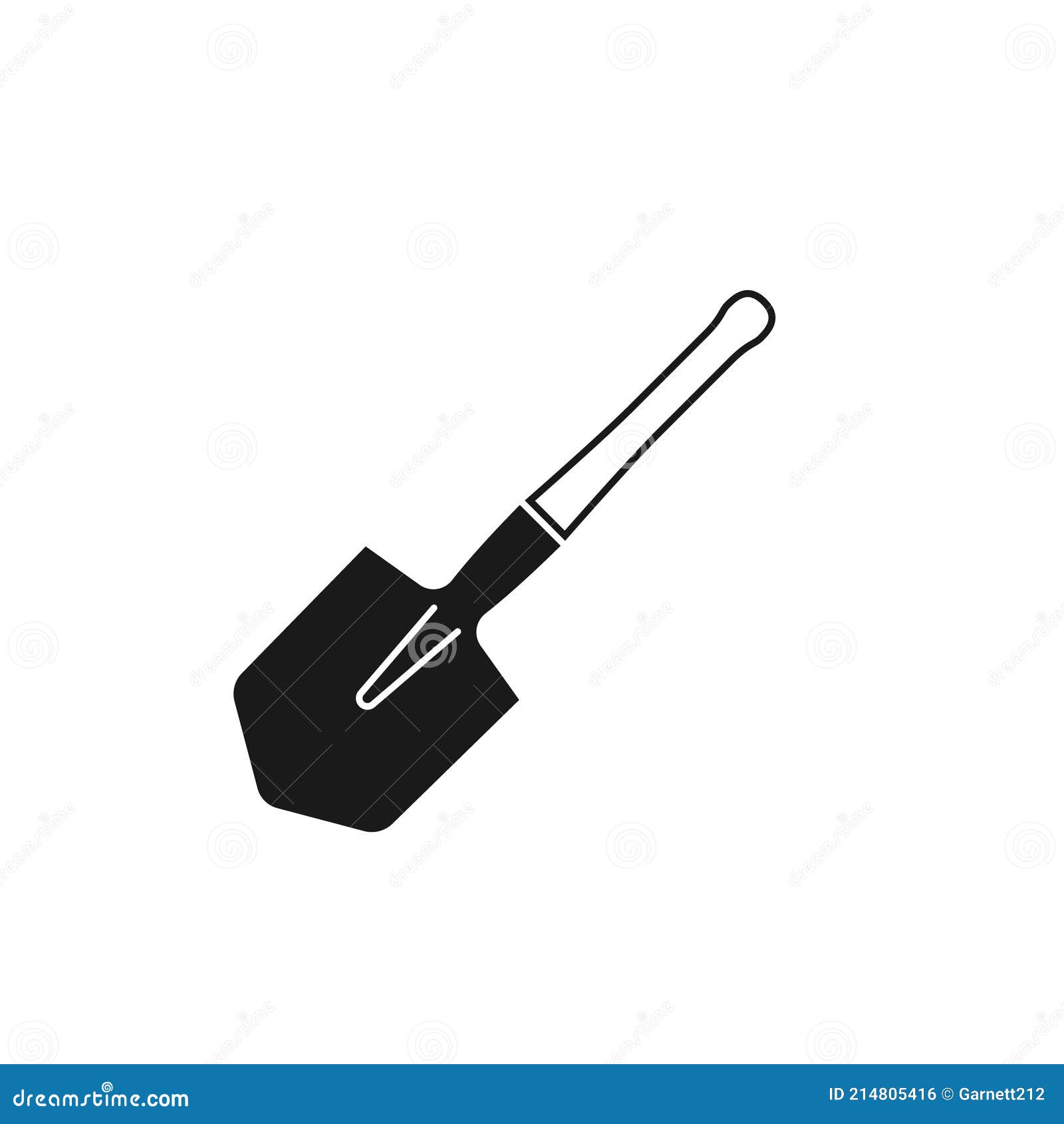 Realistic Vector Icon of a Minesweeper Shovel Stock Vector ...