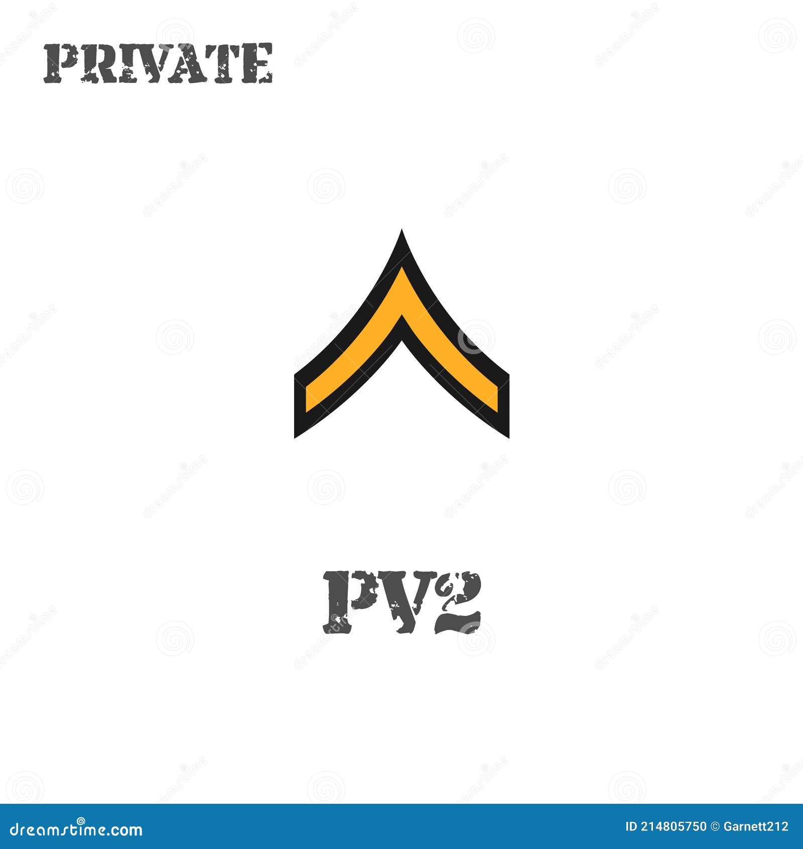 Realistic Vector Icon of a Private Soldier of the US Army. Description ...